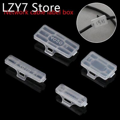 10PCS Waterproof Tie Marker Tag Fiber Organizers Transparent