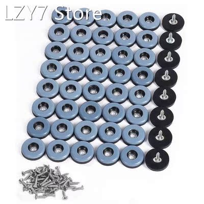 48Pcs Furniture Gliders PTFE Easy Moving Sliders With Screw
