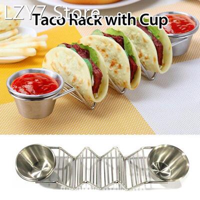 Stainless Steel Burrito Tacoholder Rack With Double-headed D