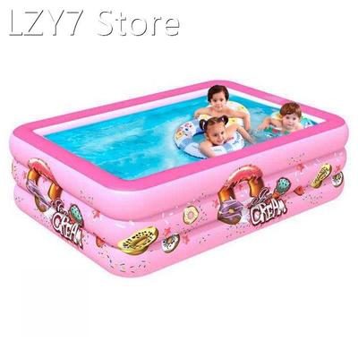 Baby Kids Cute Square Inflatable Pool Safe Infant Swimming P