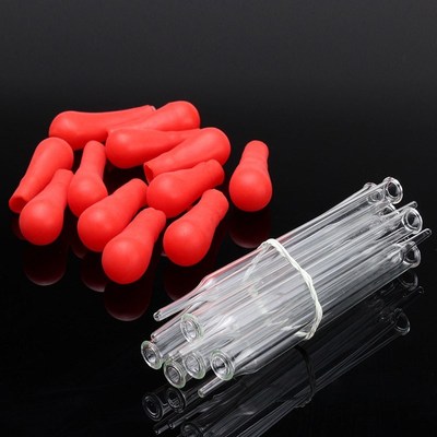 12Pcs 10ml Glass Pipette Pipet Dropper Medicine Laboratory D