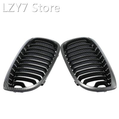 Car accessories 1Pair Car Front Kidney Grille Carbon Fiber G
