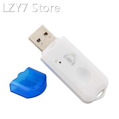 Portable Blue USB Wireless Bluetooth Receiver V2.0 Ster