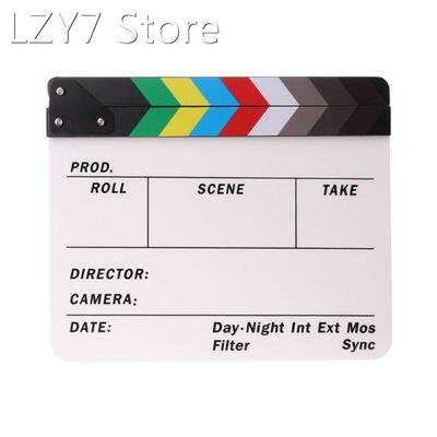 Colorful Clapper Board Acrylic Director TV Movie Film Clapbo