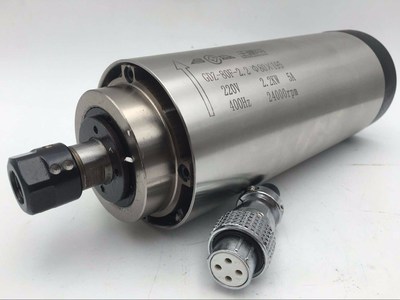 2.2KW ER16 Spindle Motor 80mm 220V Natural-Cooled 24000rpm H