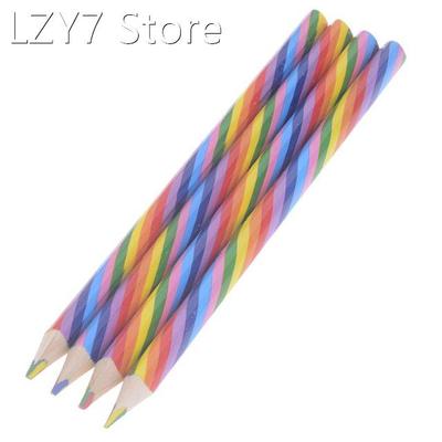 Rainbow Pencil Wood Environmental protection Pencil Bright c