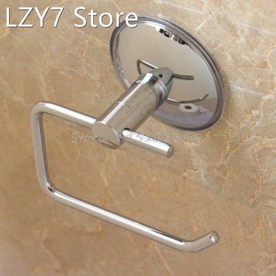 New Stainless Steel Toilet Roll Tissue Paper Holder +Suction