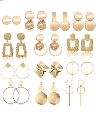 Earrings Earring Earings Women Ladies Jewelry Gold Dangle