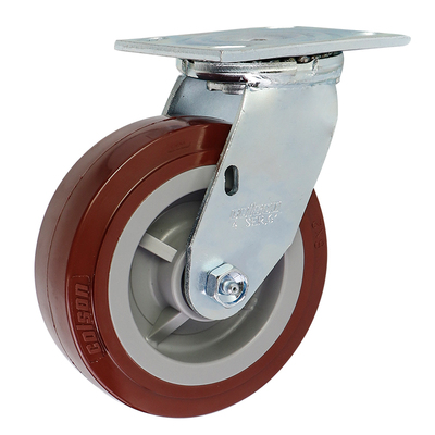 工业脚轮重载轮聚氨酯万向轮C-CTHJ C-C C-CTHS100/125-U