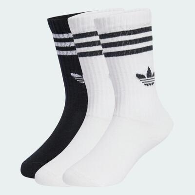 Adidas/阿迪达斯 儿童三叶草 SOCKS 经典舒适袜子三双装 JV7555
