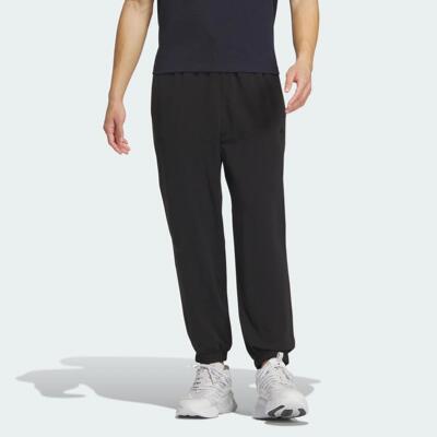 Adidas/阿迪达斯 男子束脚直筒运动休闲毛圈裤九分裤 IT3943
