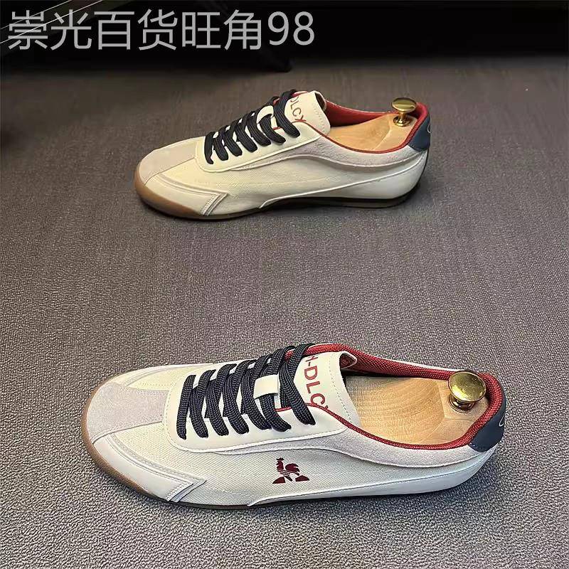 香港潮牌潮流男鞋夏季透气帆布小白鞋网红百搭运动休闲板鞋潮