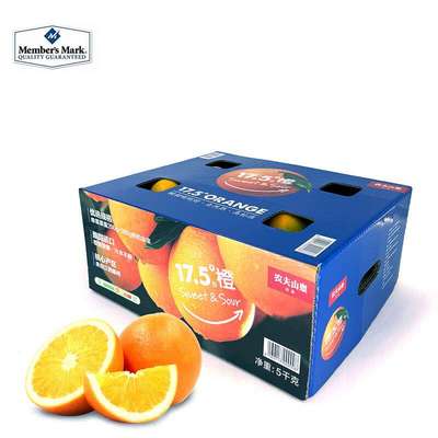 山姆农夫山泉17.5°橙5kg