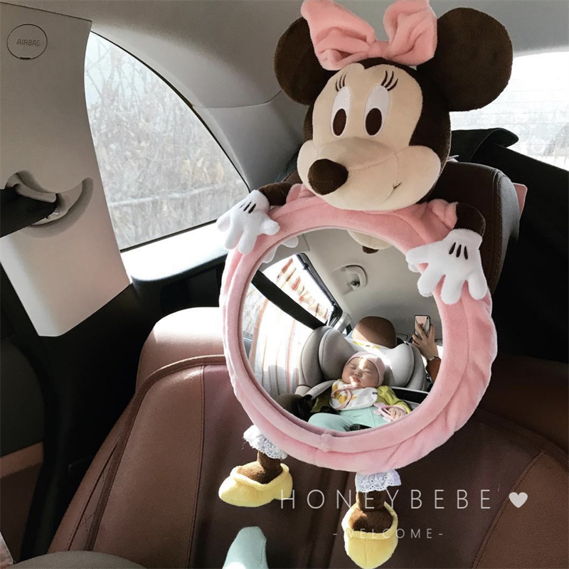 婴儿认知镜子汽车儿童安全座椅反光镜宝宝提篮后视镜反向观察镜子