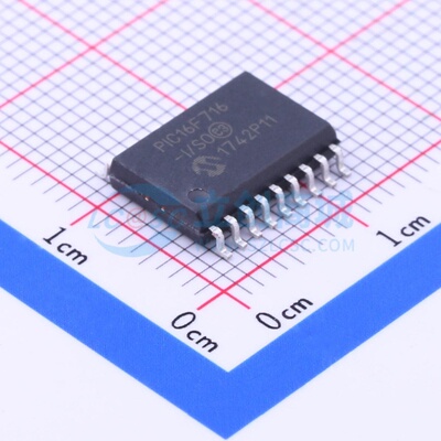单片机(MCU/MPU/SOC) PIC16F716-I/SO SOIC-18 MICROCHIP(美国微