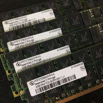 英飞凌 2G 2R*4 pc2-3200r 服务器内存 ddr2 400 二代 内存议价