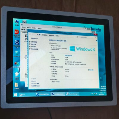 嵌入工业触摸屏一体机 i34170高配16g内存256Gssd铝合金外壳议价
