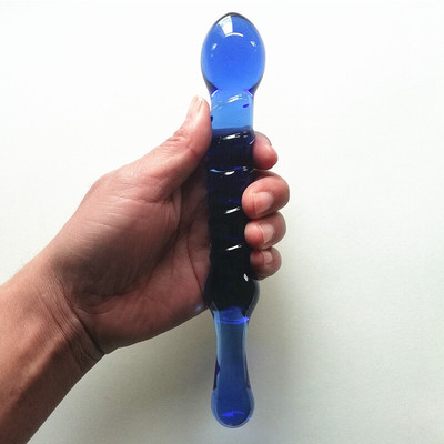 Glass crystal dildo for men and women, anal plug for women,