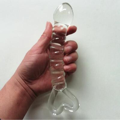 Glass-made femalemasturbation toy fake phallus adult product