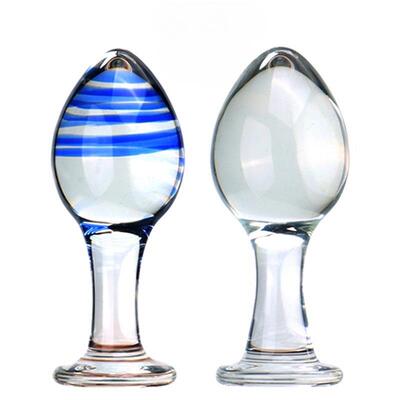 Glass-made femalemasturbation toy fake phallus adult product