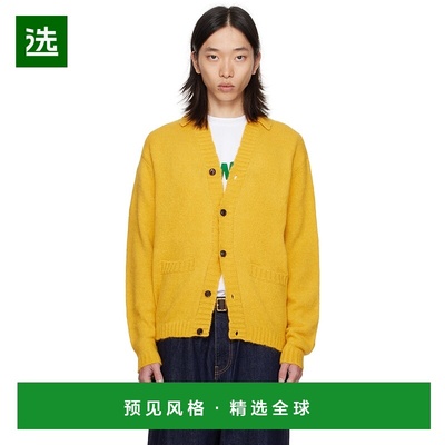 1h可退 香港直邮vowels 男士 黄色开衫 KW04810 yellow黄色 舒适