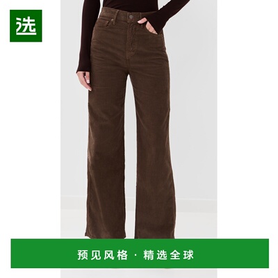 1h可退 香港直邮VERONICA BEARD 女士 Taylor 高腰阔腿灯芯绒长裤