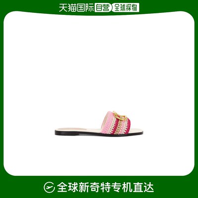 1h可退 香港直邮Valentino 华伦天奴 女士 V 徽标标志凉拖拖鞋 6W