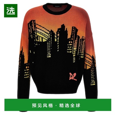 香港直邮Dsquared2 二次方 男士 圆领长袖套头毛衣 S74HA1426S184