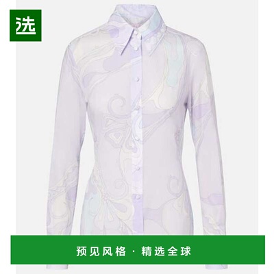 1h可退 香港直邮Emilio Pucci 璞琪 女士 Orchidee 棉质衬衫
