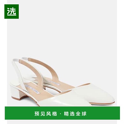 香港直邮MANOLO BLAHNIK 莫罗·伯拉尼克 女士 Aspro 30 婚用皮质