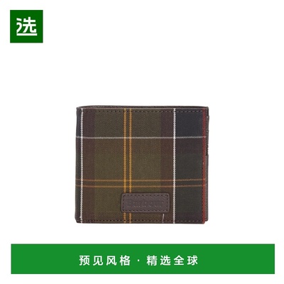 香港直邮Barbour 男士钱包 MLG0046TN11 SS2026 棕色 Tartan Wall