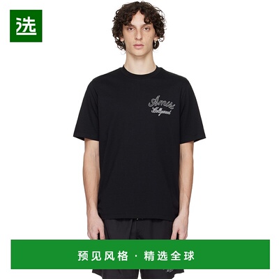 1h可退 香港直邮AMIRI 男士 黑色 Hollywood T 恤 AMJYTE1265