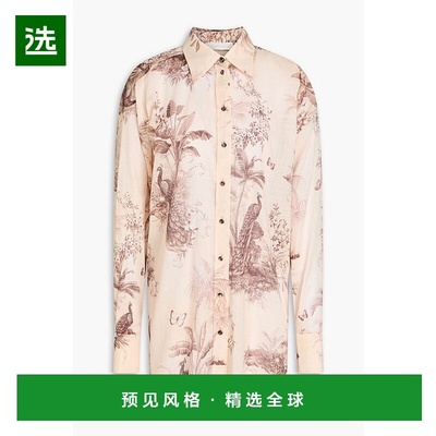 香港直邮ZIMMERMANN 女士 Waverly 印花棉质衬衫 9926TSS243BEIGE
