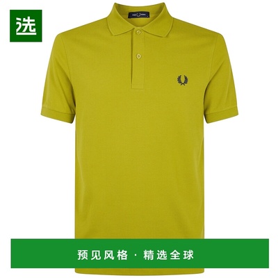香港直邮FRED PERRY 男士衬衫 FPM60005657A AW2025 黄色