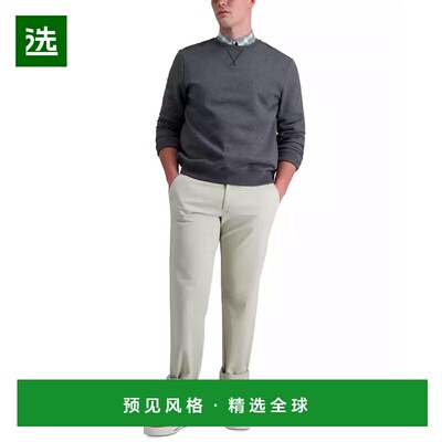 1h可退 【美国直邮】Haggar|男士直筒生活斜纹布裤