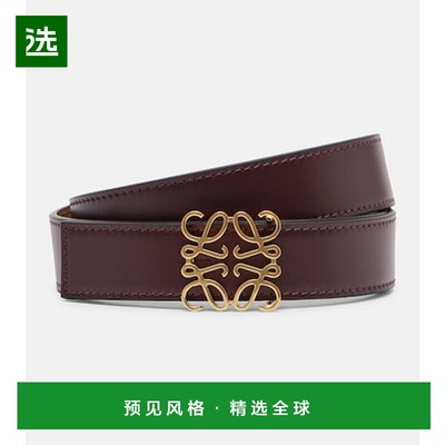1h可退 香港直邮LOEWE 罗意威 女士 Anagram 皮带腰带 brown棕色