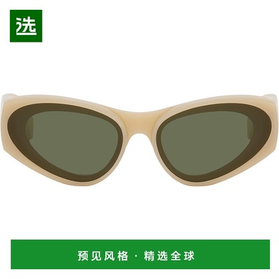 1h可退 香港直邮LOEWE 罗意威 男士 米色 Front Lenses Cateye 太