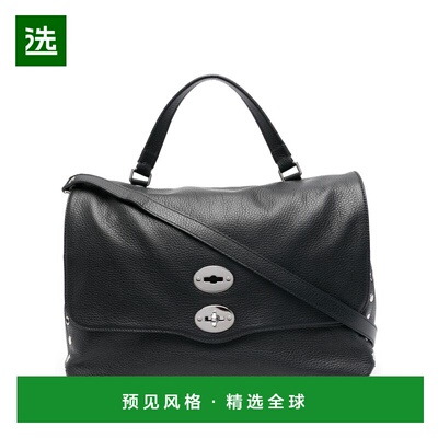 1h可退 香港直邮Zanellato 女士 徽标单肩包 068010M black黑色