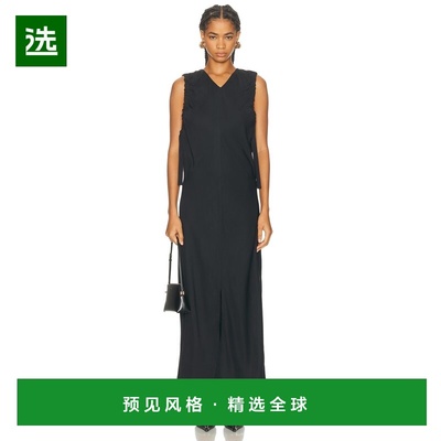 1h可退 香港直邮Helmut Lang 海尔姆特·朗 女士 褶皱连衣裙 P06H