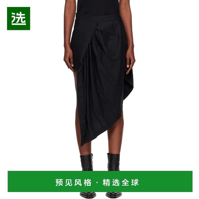 1h可退 香港直邮Junya Watanabe 渡边淳弥 女士 黑色 Draped Shor