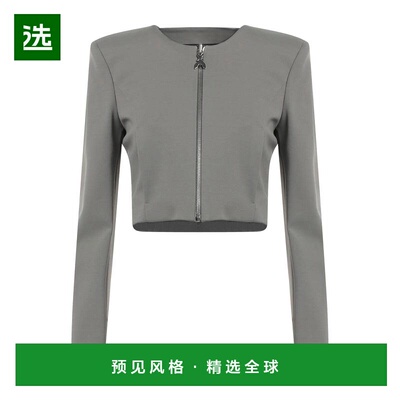 1h可退 香港直邮Patrizia Pepe 柏翠莎 佩佩 女士 夹克 grey灰色