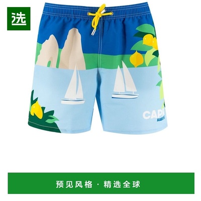 1h可退 香港直邮Mc2 Saint Barth 男士 印花游泳平角短褲 GUS0009