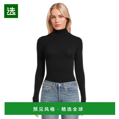 1h可退 香港直邮COMMANDO 女士 芭蕾式高领连体衣 black黑色 舒适