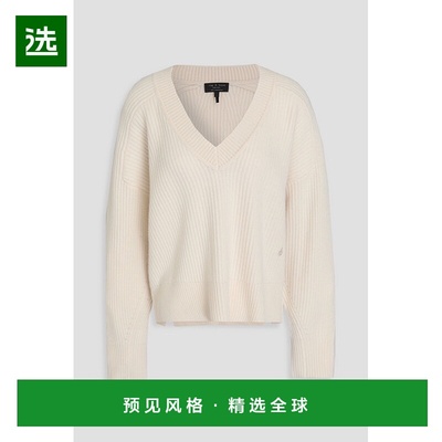 1h可退 香港直邮rag bone 瑞格布恩 女士 Pierce 罗纹羊绒毛衣 WA