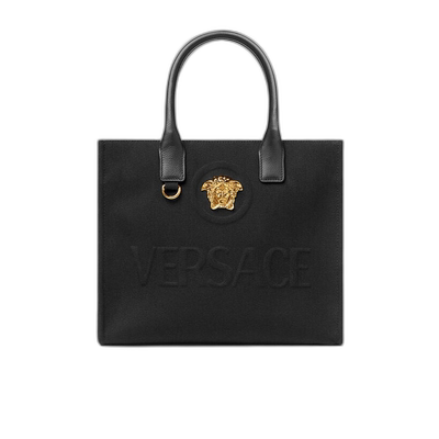 香港直邮Versace 徽标托特包 10058611A03095范思哲手提包单肩包