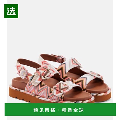 1h可退 香港直邮MISSONI 米索尼 女士 Mia raschel 凉鞋