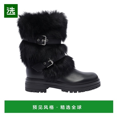 香港直邮Gianvito Rossi 圆头短筒靴 G7298420GOMCF1NENE女靴