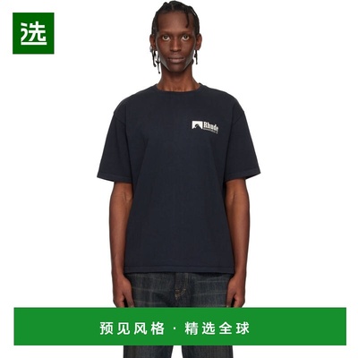 1h可退 香港直邮Rhude 男士 黑色 Ramatuelle Intl Racing T 恤 R
