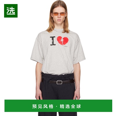 1h可退 香港直邮Magliano 男士 灰色 I Suffer T 恤 MGFW25TT0501