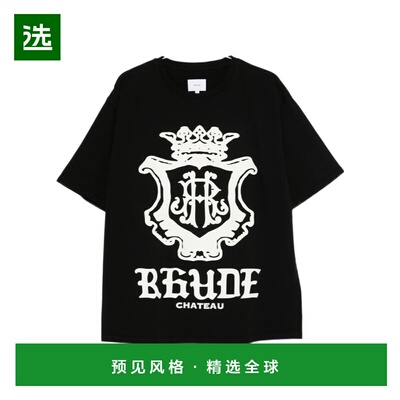 香港直邮RHUDE 男士T恤 RHPS26TT080121014 SS2026 黑色 短袖T恤